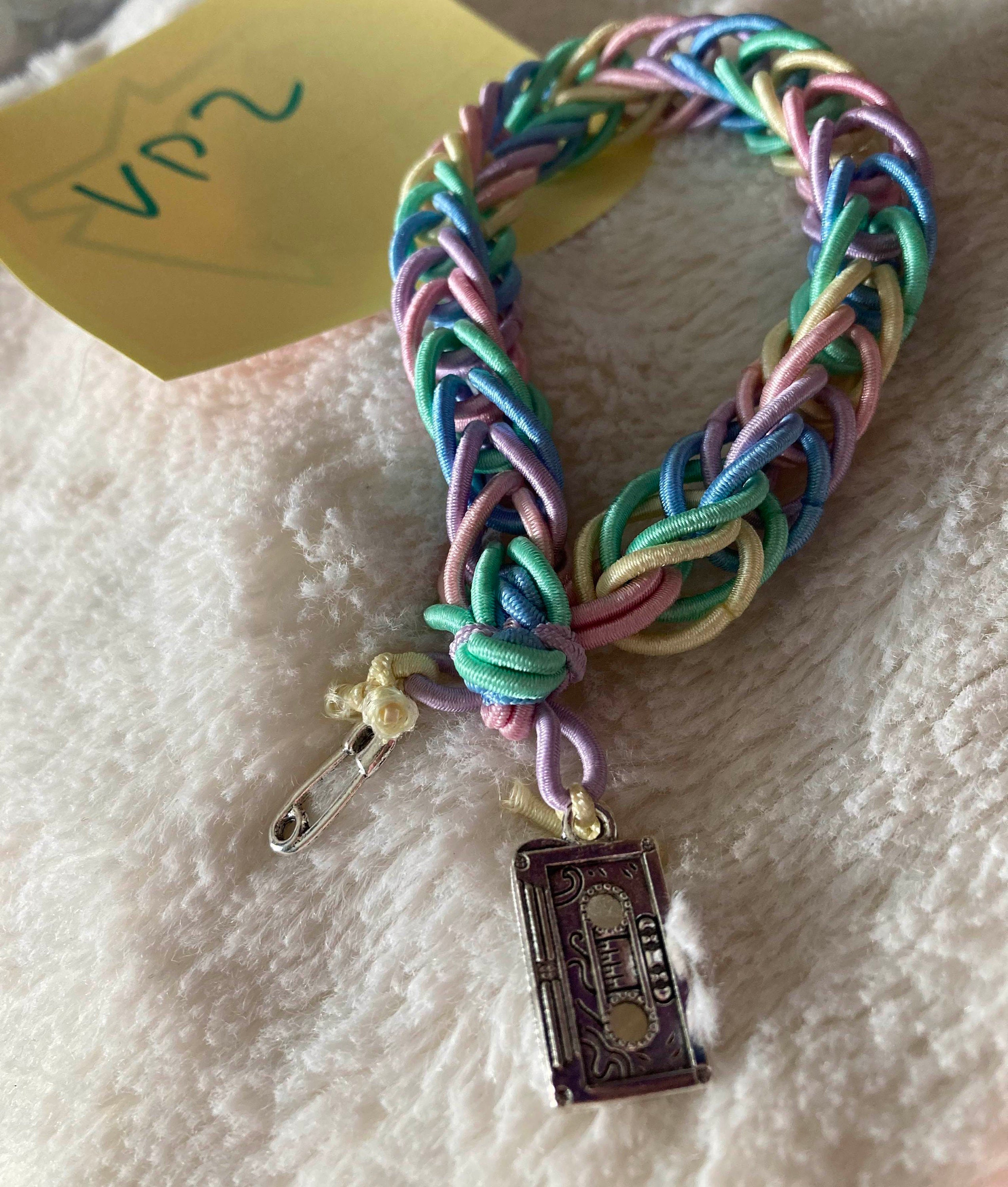 Stretchy Charm Bracelet, Pastel Rainbow Edition, V1-6 - Etsy UK