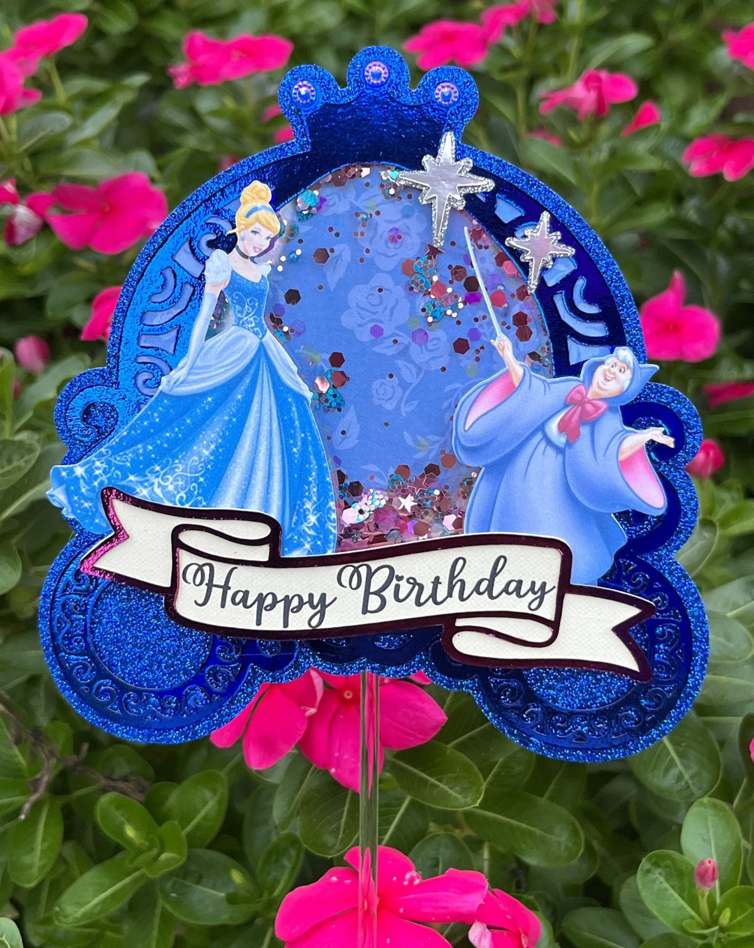 Happy Birthday cinderella Themed Shaker - Etsy
