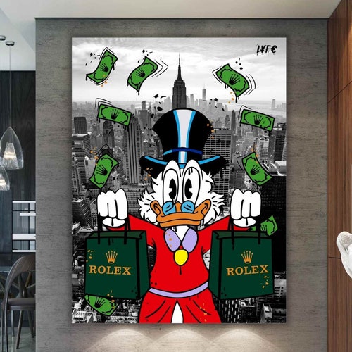 Scrooge Mcduck X Rolex Watch Art - Etsy