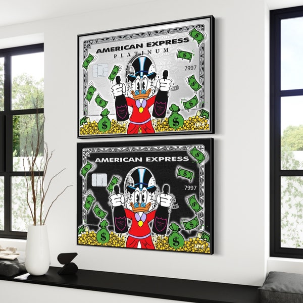 American Express Monopoly Art - Etsy