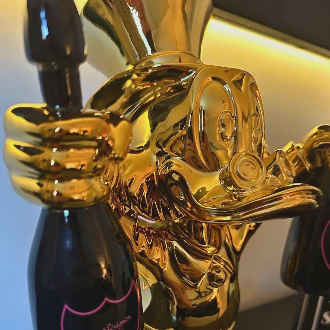Money Duck Gold Sculpture, Alec Monopoly Inspired Pop Art - Etsy