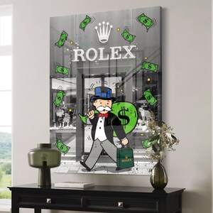 Alec Monopoly ( GLASS EFFECT) Alec Monopoly Inspired - Wall Decor Pop ...