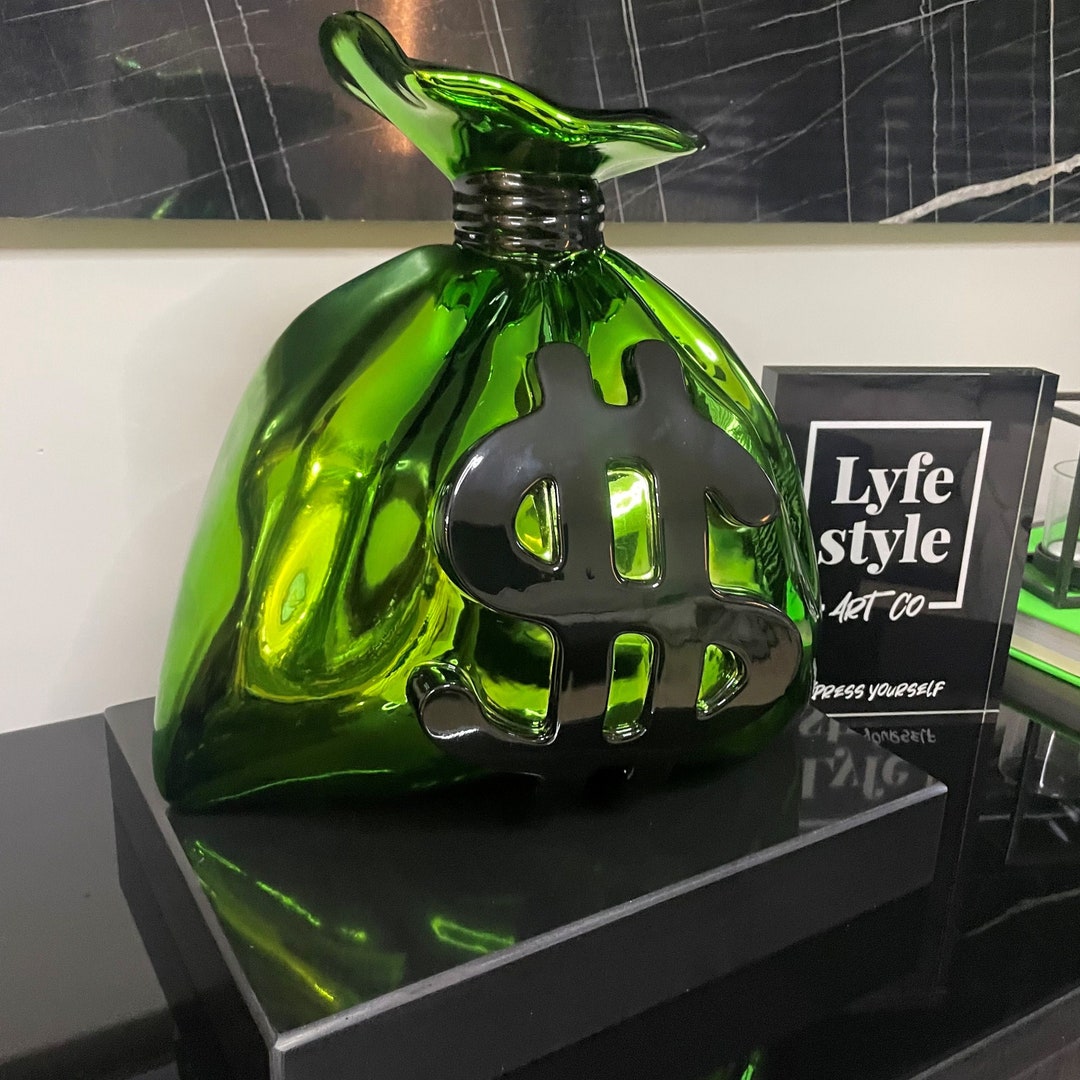 Pop Art Money (sculpture) Pop Art Statue Alec Monopoly Inspired Chrome ...