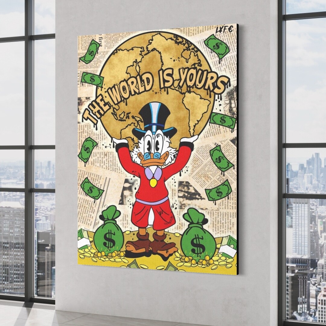 Scrooge Mcduck X Scarface (CANVAS) Alec Monopoly Inspired - Etsy