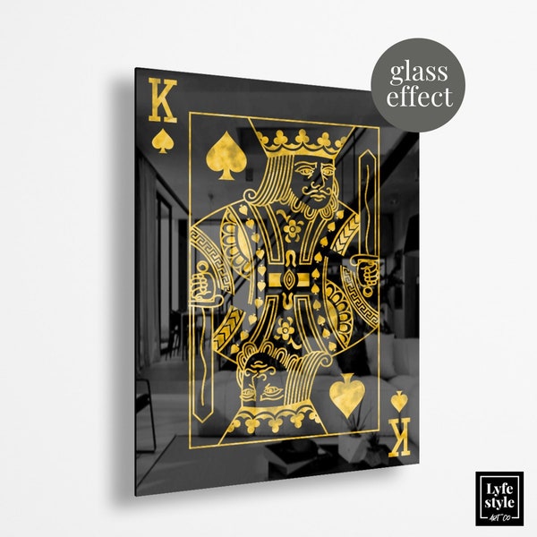 King Playing Card Art - Etsy