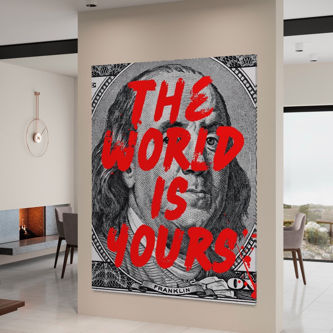 Money X Scarface (CANVAS) Montana - Pop Art - Alec Monopoly Inspired ...