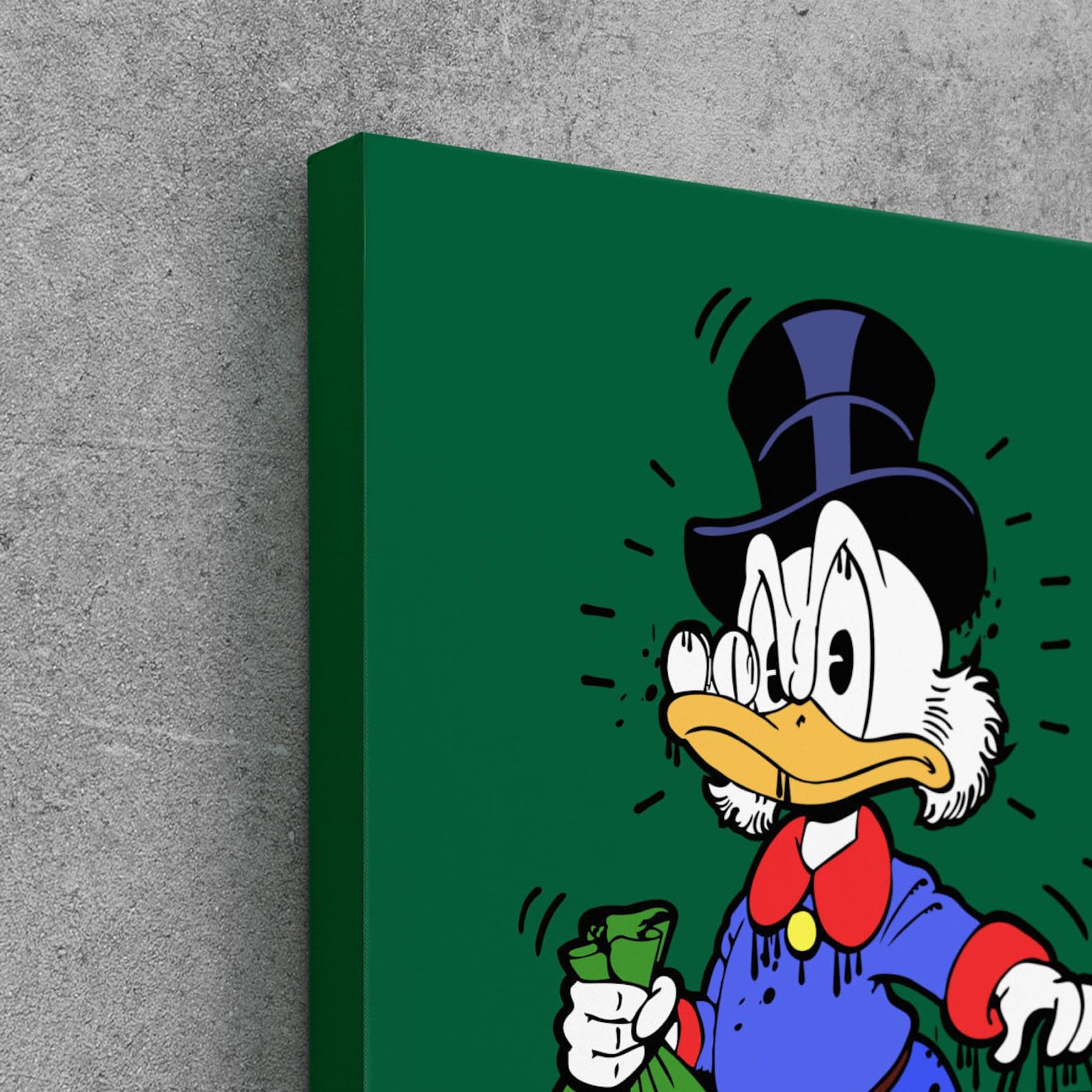 Scrooge Mcduck X Rolex CANVAS Alec Monopoly Inspired Wall | Etsy