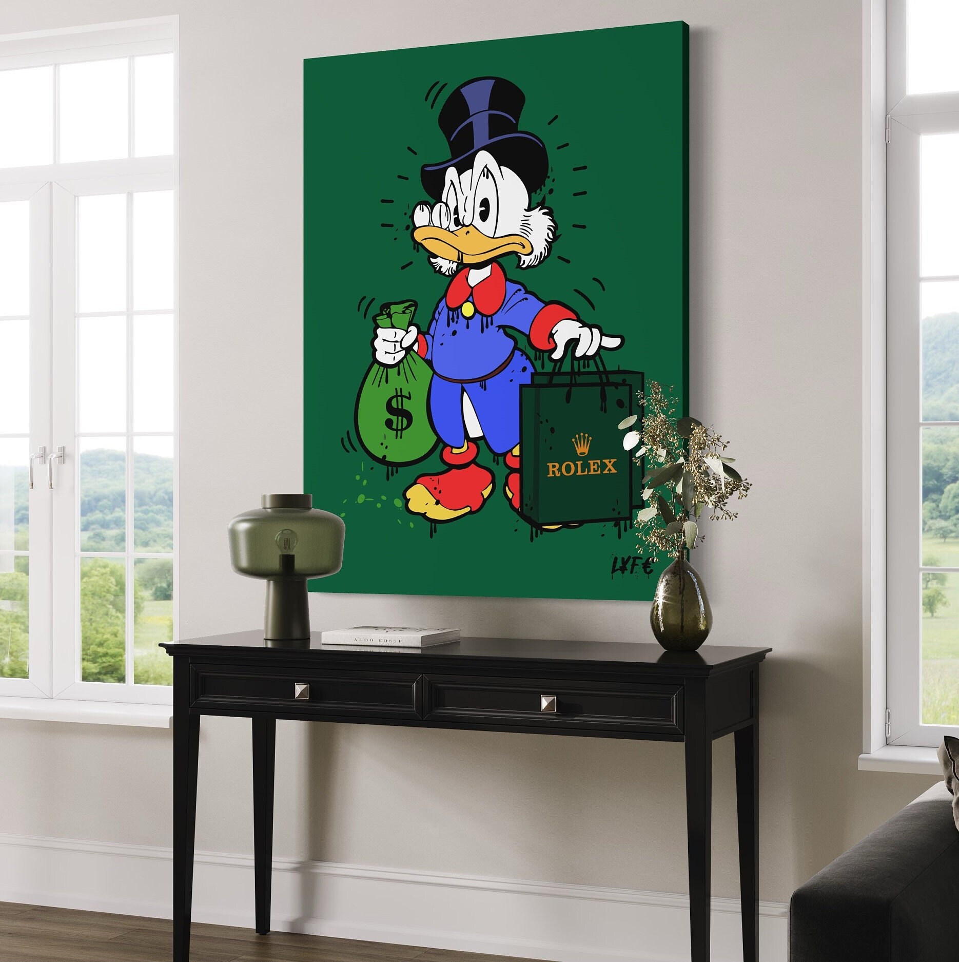 Alec Monopoly Inspired Canvas Art – Money Duck, Pop Street Art - Etsy