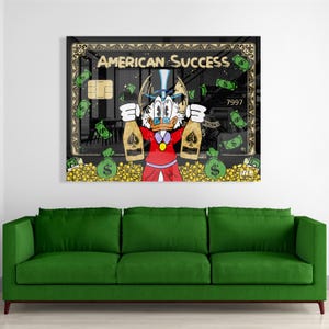 GLASS EFFECT Alec Monopoly Inspired - Wall Decor Pop Art - Gifts for ...