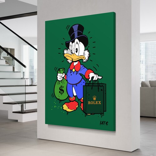 Scrooge Mcduck X Rolex Watch Art - Etsy