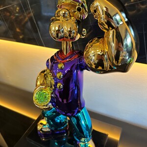 Purple Popeye (SCULPTURE) the Sailor Man Wynn Statue Sculpture Pop Art ...