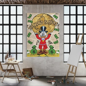 Scrooge Mcduck X Scarface (CANVAS) Alec Monopoly Inspired - Etsy