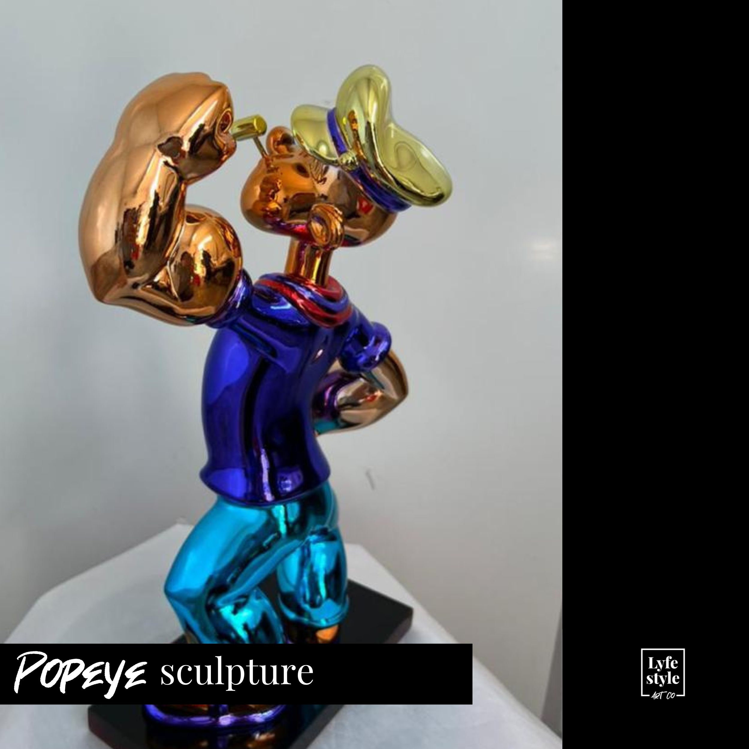 Purple Popeye SCULPTURE the Sailor Man Wynn Statue Sculpture Pop Art ...