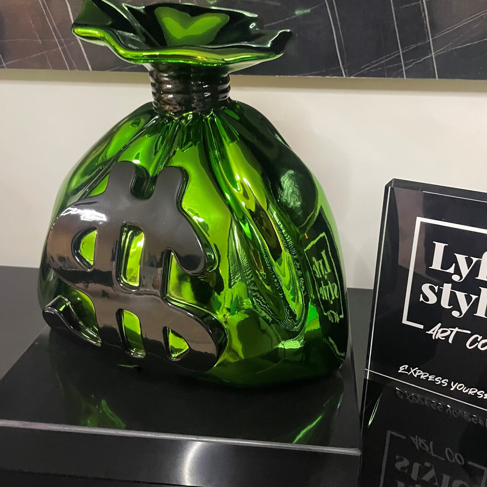 Money Bag (sculpture) Pop Art Statue Alec Monopoly Inspired Chrome - Etsy