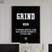 Grind Verb (CANVAS) Wall Art Office Decor, Grind Definition Modern Art ...