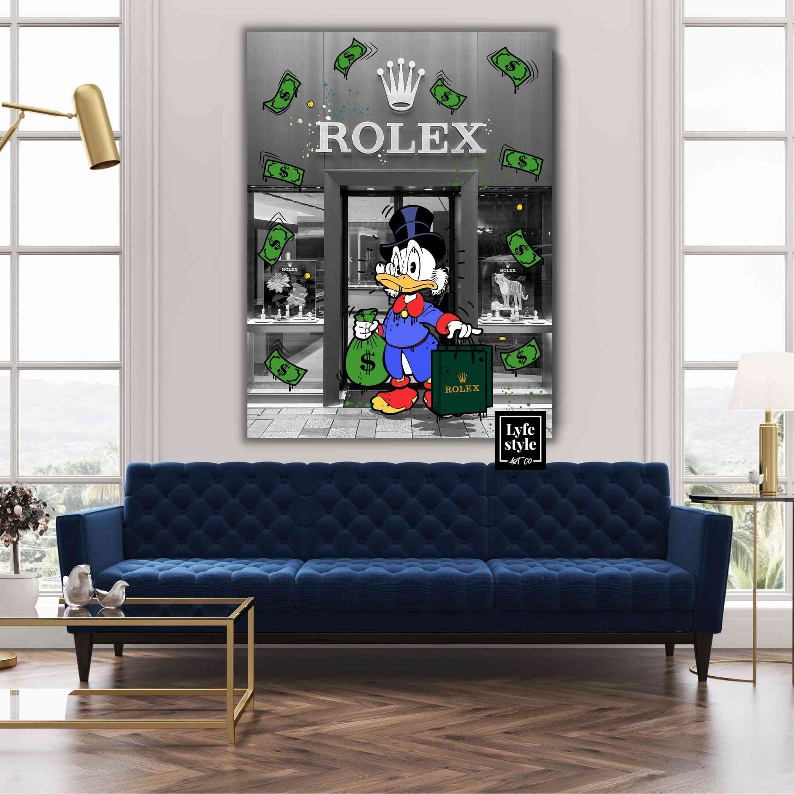 Scrooge Mcduck X Rolex Watch Art - Etsy