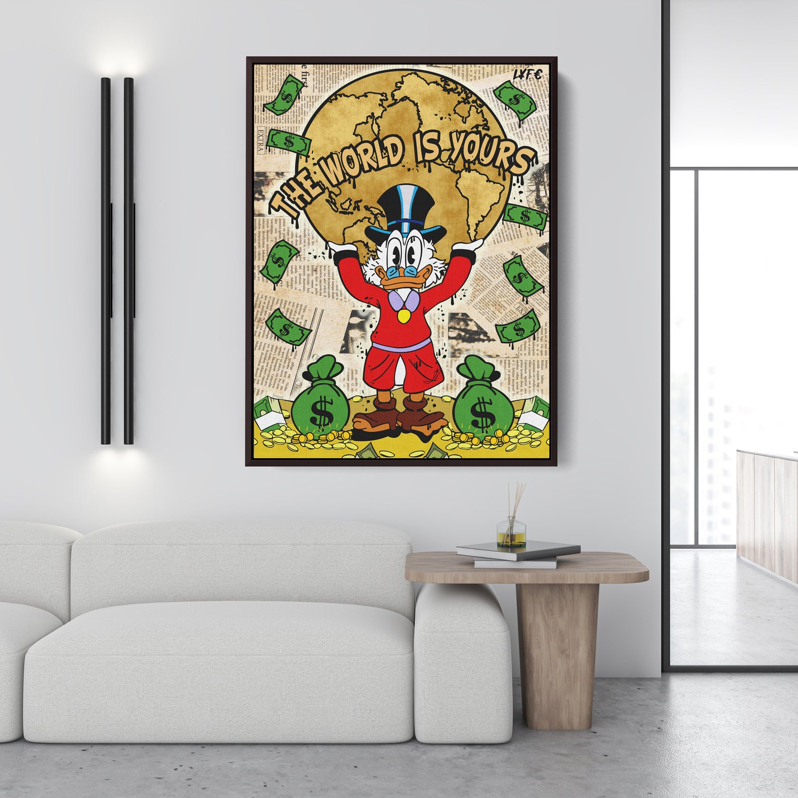 Scrooge Mcduck X Scarface POSTER ART PRINT Alec Monopoly - Etsy UK