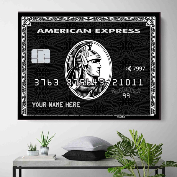 Amex Black Card Art - Etsy