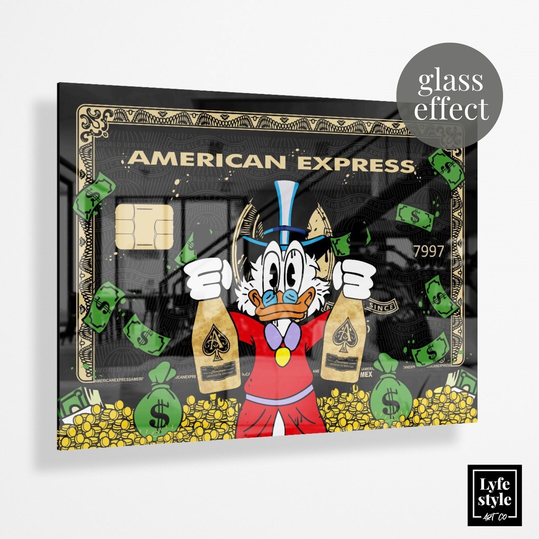 GLASS EFFECT Alec Monopoly Inspired Wall Decor Pop Art Gifts for Him ...