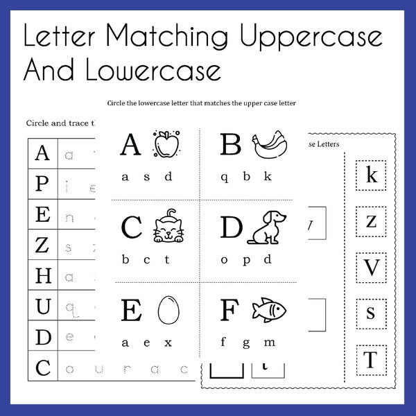 Uppercase and Lowercase Letter Matching - Etsy