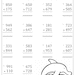 3 Digit Addition and Subtraction Worksheets - SET3 Ocean Theme Math ...