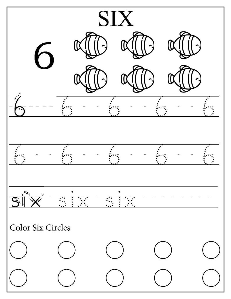 Numbers 1-10 Tracing Worksheets (printable PDF Download) / Grade Levels ...