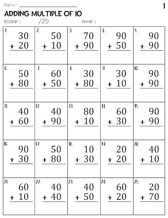 Factores Y Mltiplos Hoja 41 Hojas De Trabajo Math Center