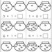 Addition With Pictures Sum up to 20 Worksheets - Adding Fish Bowls ...