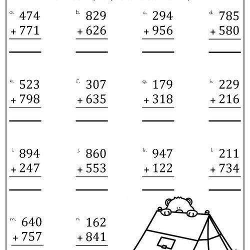 Second Grade Math Worksheets Two Digit Addition Subtraction - Etsy Canada