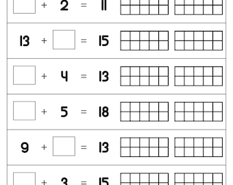 Math Fact Fluency Addition and Subtraction to 20 Timed Tests Practice ...