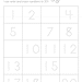 Missing Numbers Chart 1-20 Worksheets Ocean Theme - Etsy