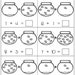 Addition With Pictures Sum up to 20 Worksheets - Adding Fish Bowls ...