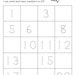 Missing Numbers Chart 1-20 Worksheets Ocean Theme - Etsy