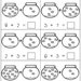 Addition With Pictures Sum up to 20 Worksheets - Adding Fish Bowls ...