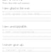 Sentence Writing and Tracing Handwriting Practice Worksheets - Positive ...