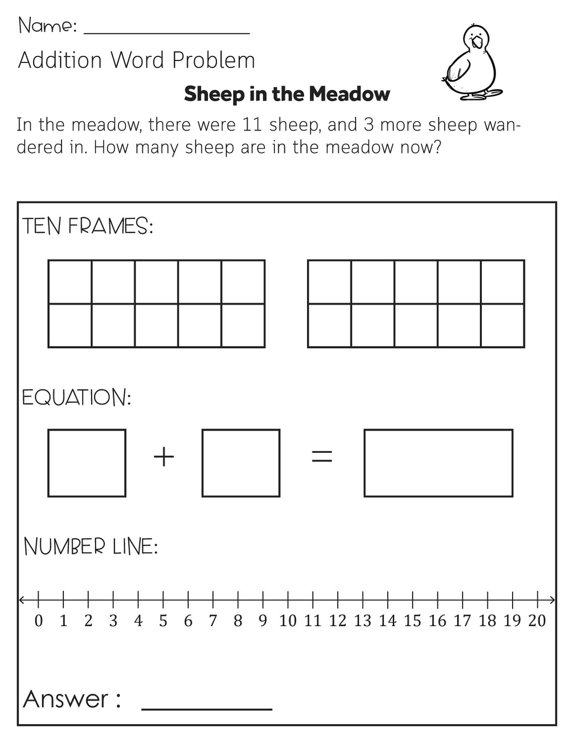 Addition and Subtraction Word Problems to 20 Farm Theme - Etsy