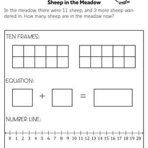 Addition and Subtraction Word Problems to 20 Farm Theme - Etsy