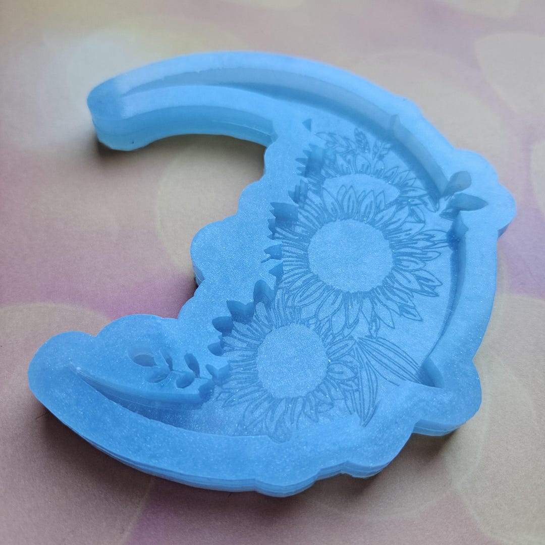 Floral Moon Mold / Sunflower Moon Mold / Moon Mold / Small Moon Mold ...