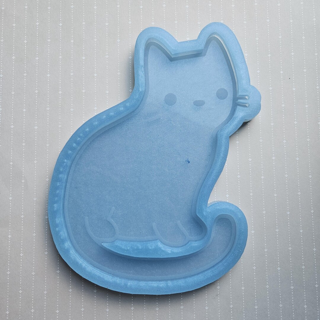 Cute Cat Mold / Cat Mold / Sitting Cat Mold / Silicone Mold / Resin ...
