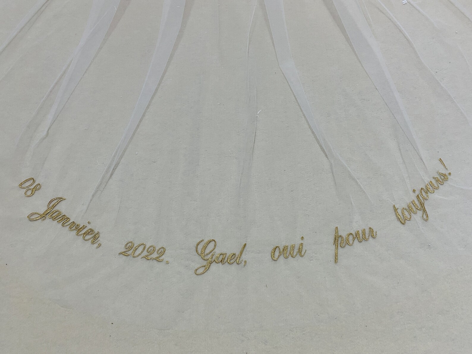 Embroidery Veil Words Veil Cathedral Veil Simple Veil Long - Etsy