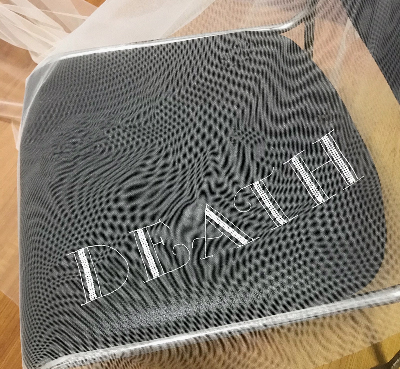 Bridal Veil Chapel Veil Monogram Veil Embroidery Veil - Etsy