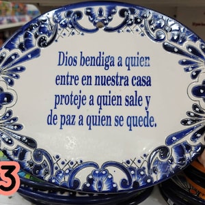 Talavera Sign Ceramic Sign Hacienda Sign Talavera Plate - Etsy