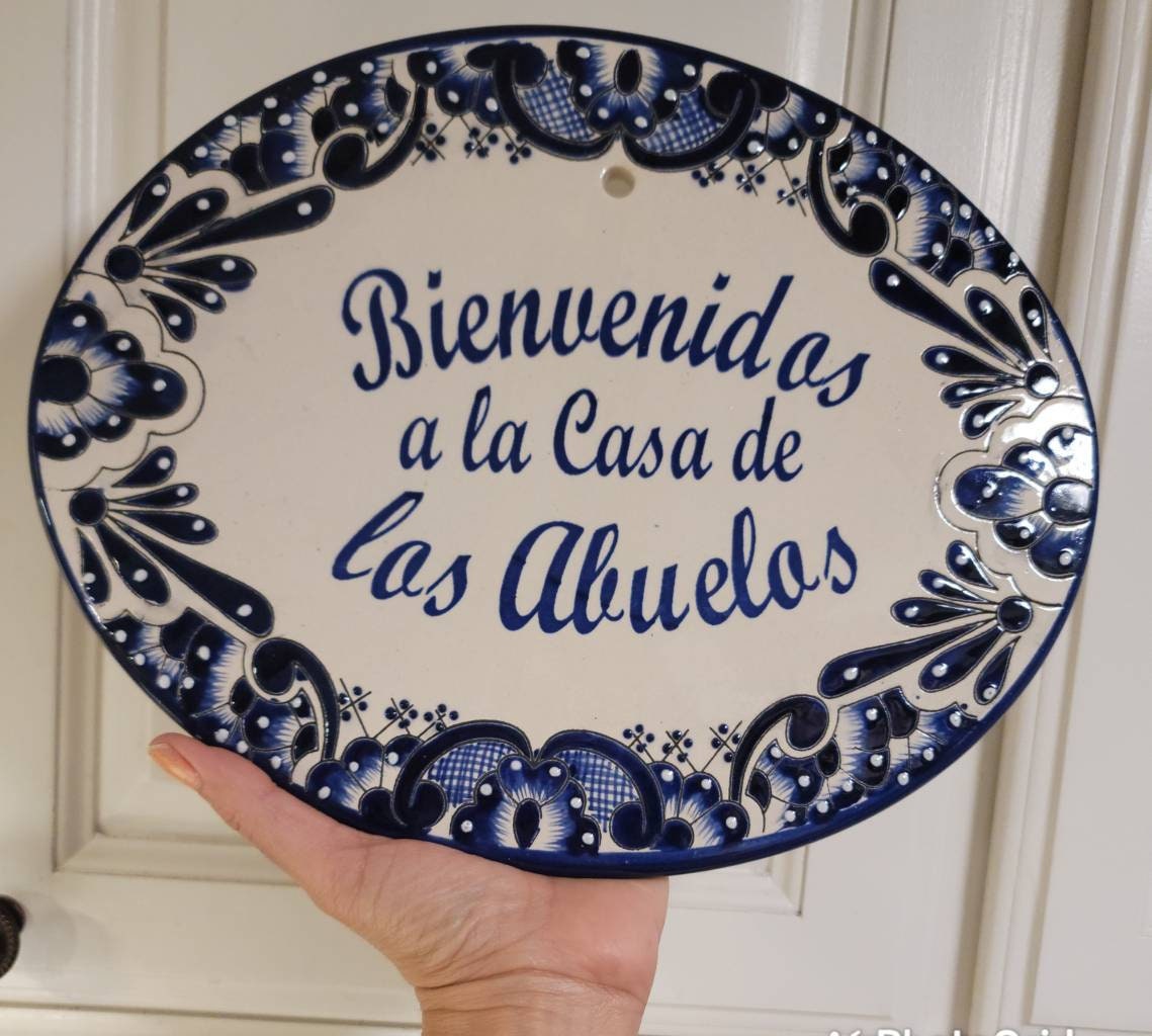Talavera Sign Ceramic Sign Hacienda Sign Talavera Plate - Etsy