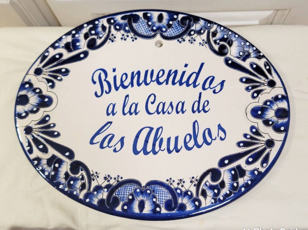 Talavera Sign Ceramic Sign Hacienda Sign Talavera Plate - Etsy