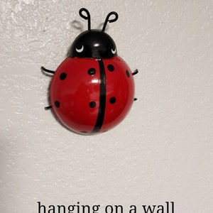 Ladybug Metal Decoration - Etsy
