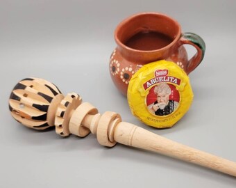 Hand Carved Mexican Molinillo Wooden Hot Chocolate Whisk - Etsy