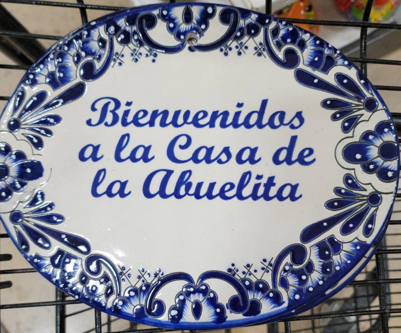 Talavera Sign Ceramic Sign Hacienda Sign Talavera Plate - Etsy