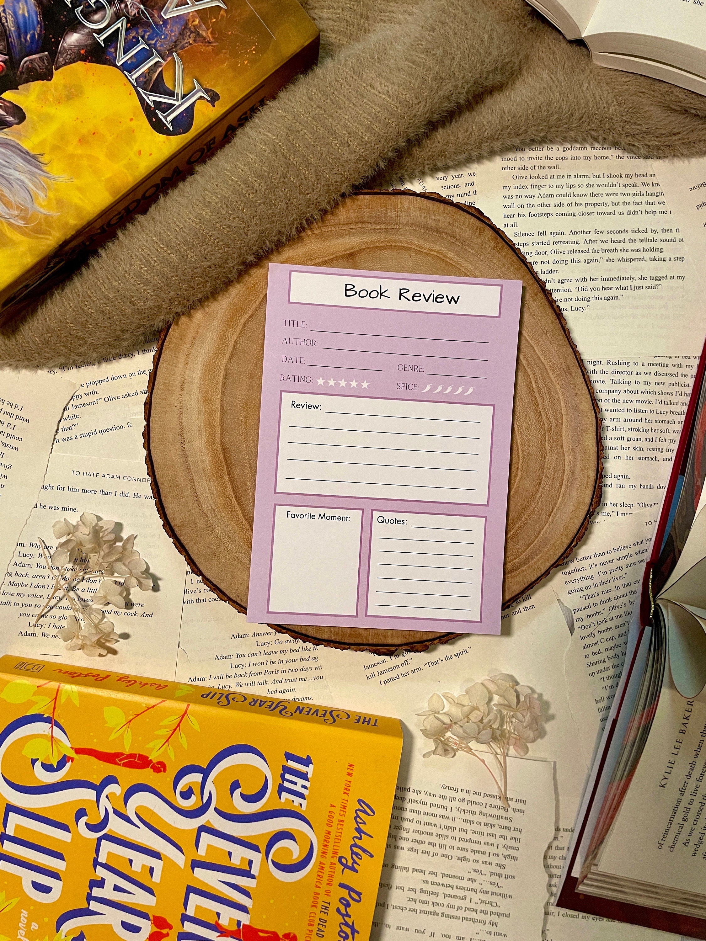 Book Review Notepad - Etsy