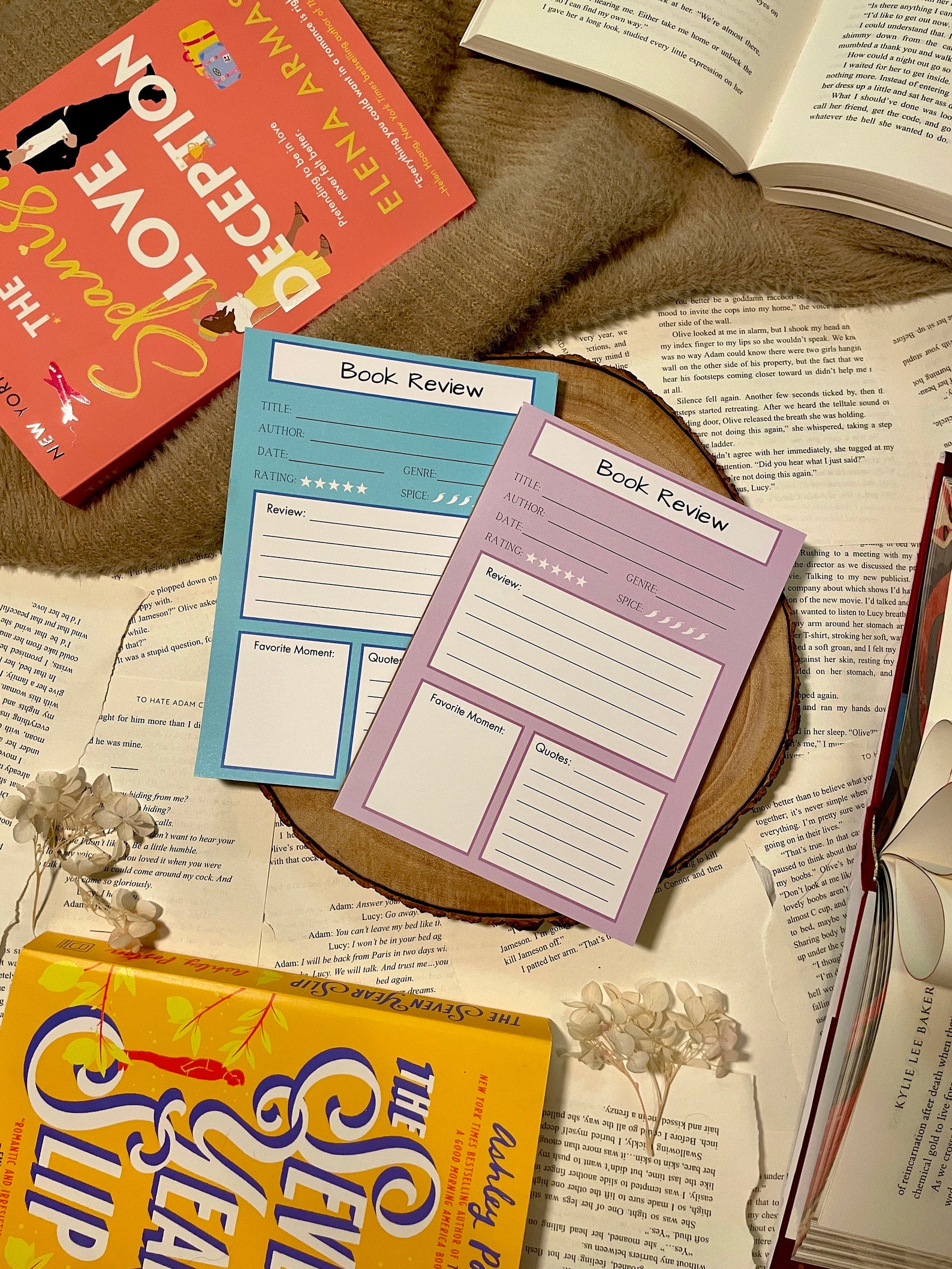 Book Review Notepad - Etsy