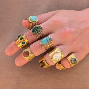 Gemstone rings etsy store